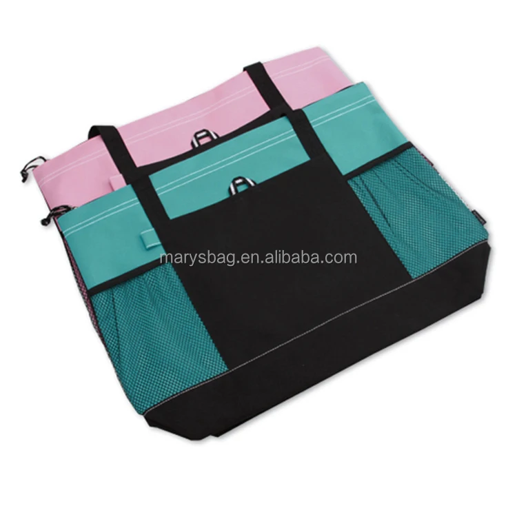Polyester Zippered Tote Bag with PVC Backing - Perfect for Promotion