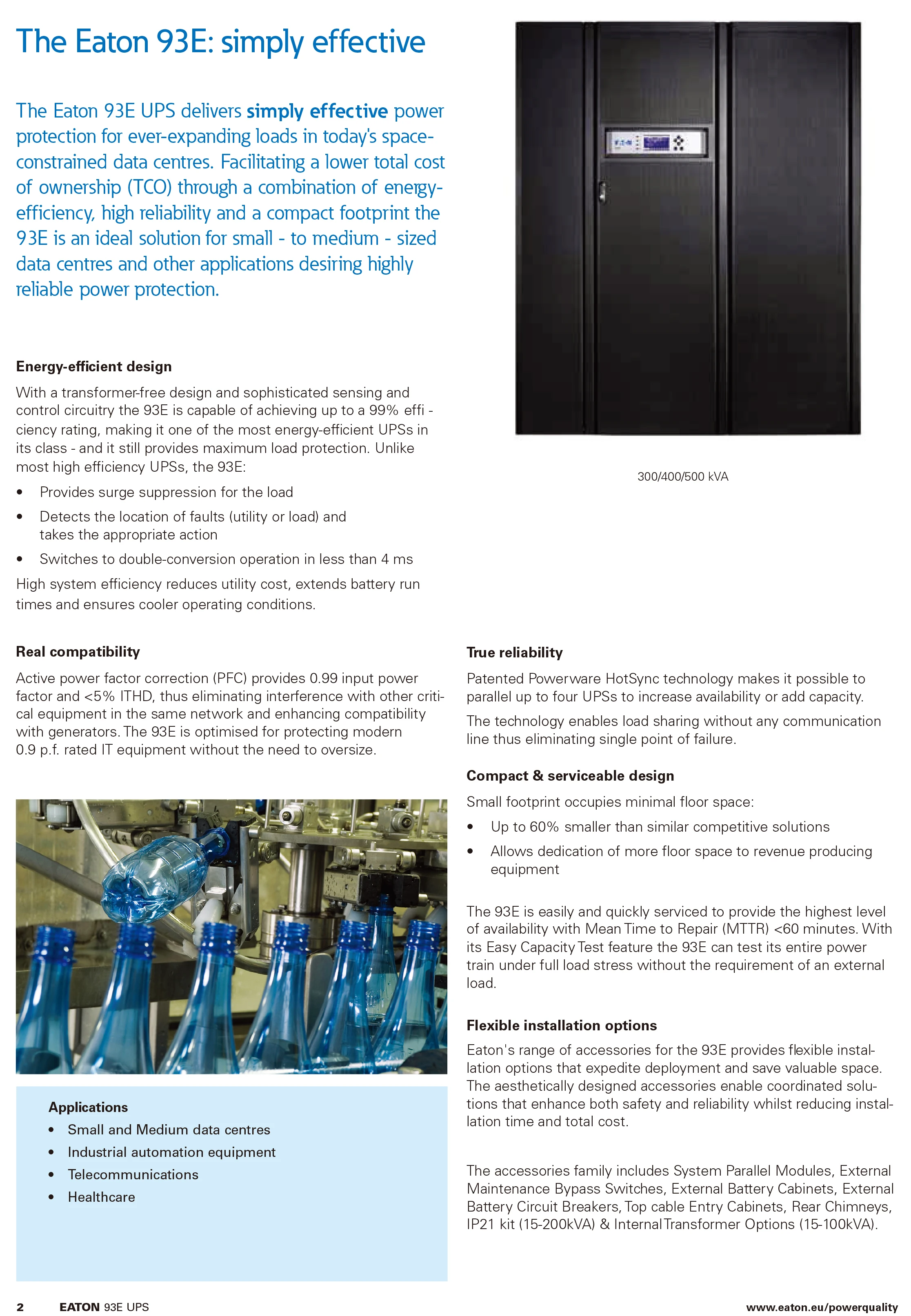 Eaton 93E-20-N-MBS UPS - Reliable 20kva Three Phase Power