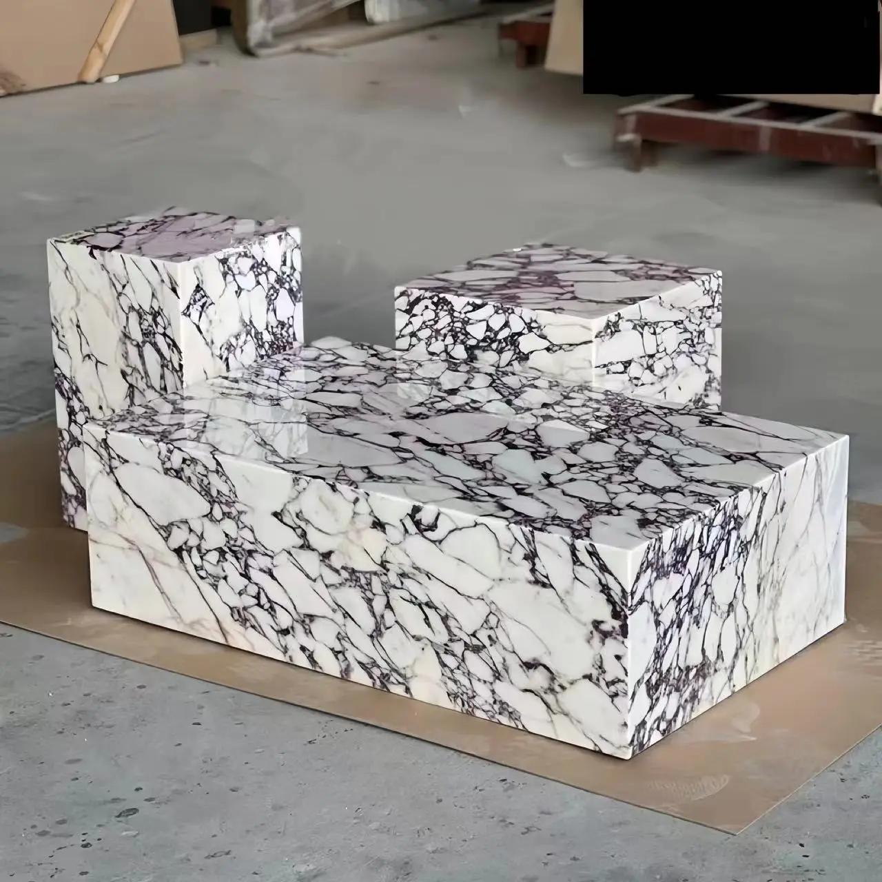 Natural Calaccata Viola Marbl Italian Modern Furniture Bvlgar Living ...