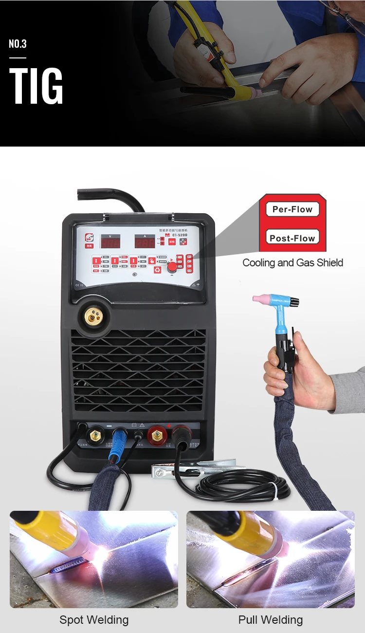 Smart Portable 4 In 1 Welding Machine Mig Tig Cut Mma And Flux Welding ...