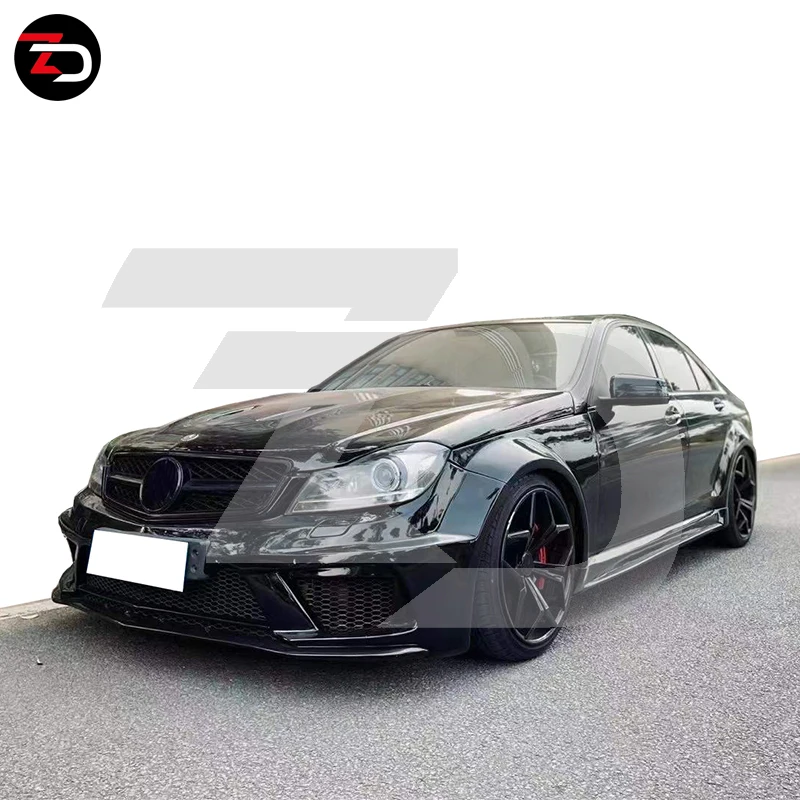Black Series Body Kit Bumpers Fenders Wheel Brow Wing Side Skirts Hood ...