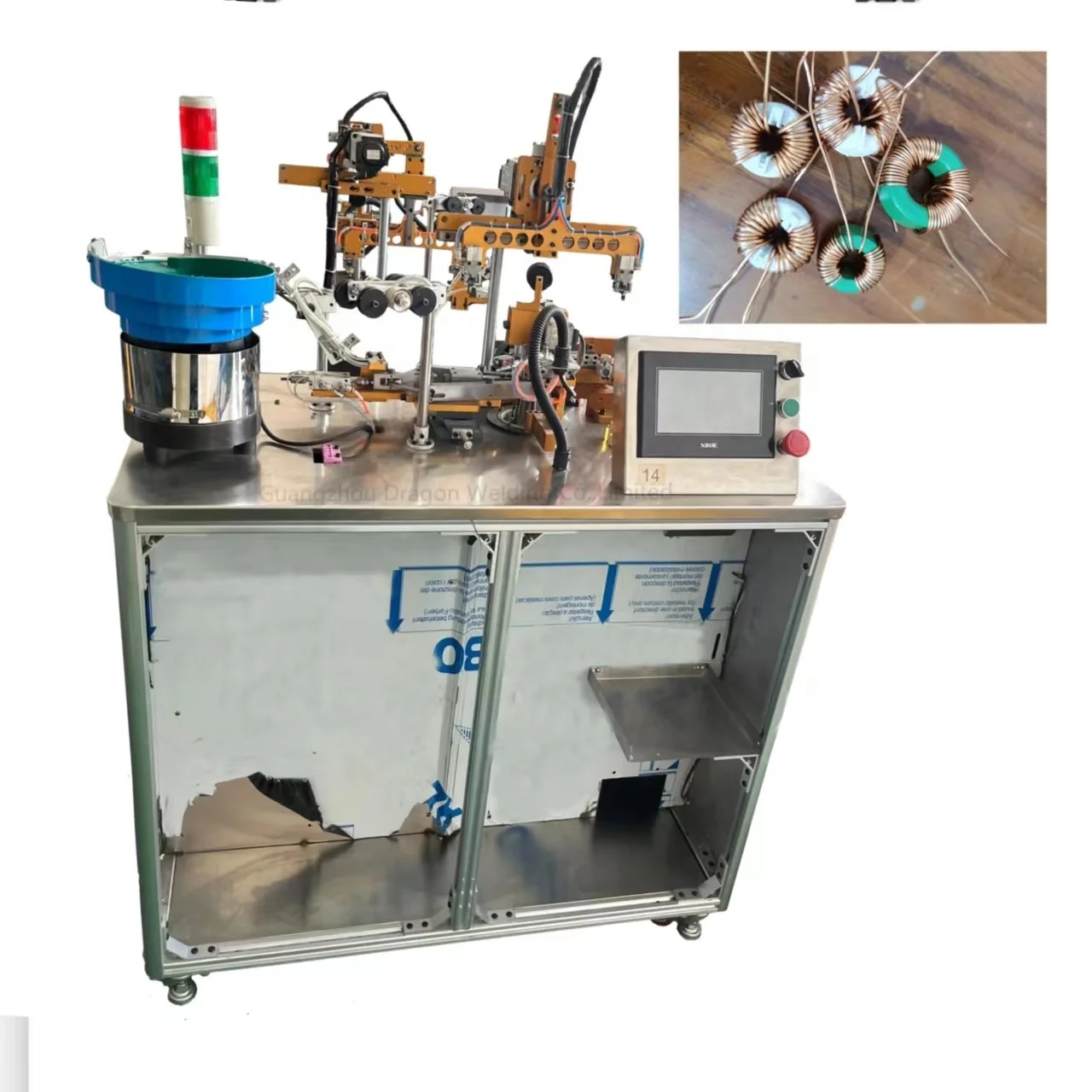 Wire Industrial Machinery Coil Winding Machine Full Automatic Hook Type ...