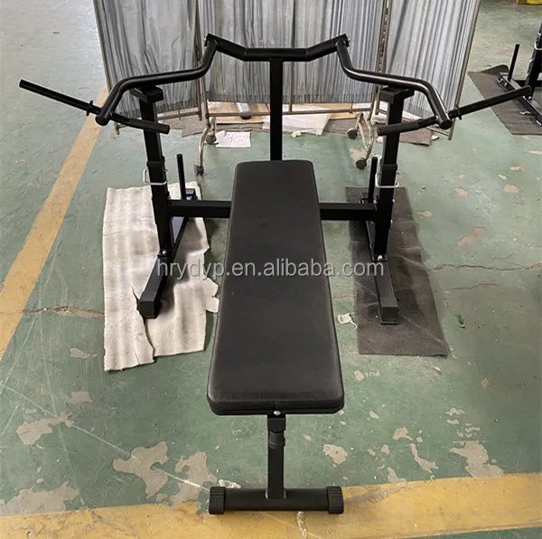 Foldable Chest Press Machine Weight Lifting Bench Gym Equipment HREBH80 ...