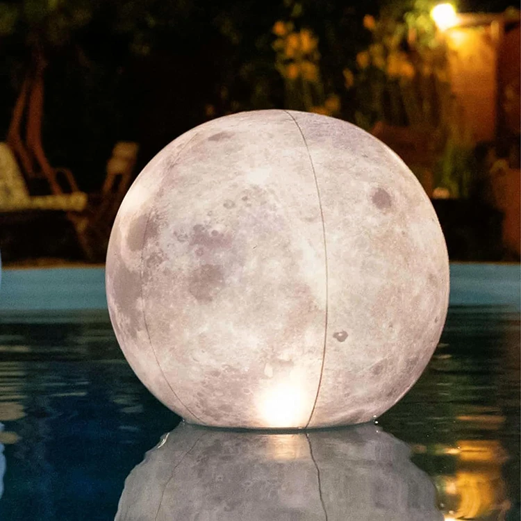 Full Moon Floating Pool Light Solar Powered Pool Lights Float Pools ...