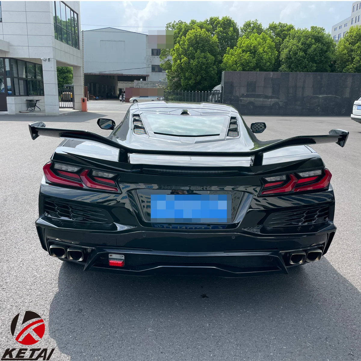 Auto C8 Z06 Style Front Bumper Modification Kit for Chevrolet Corvette