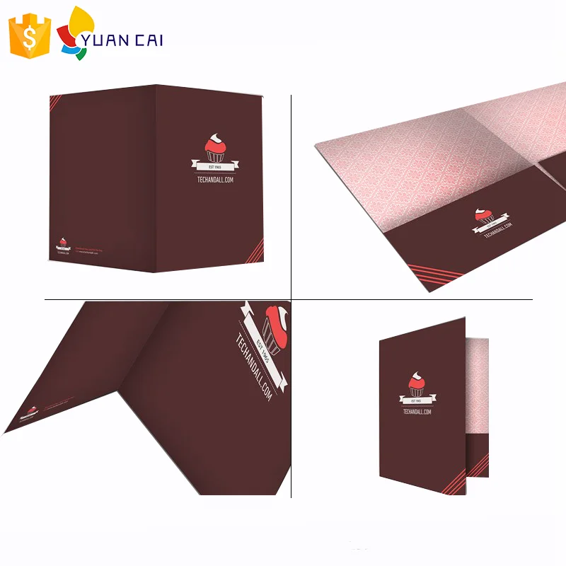 Cheap Printing Company Logo Custom Paper File Folder A4 Folders ...