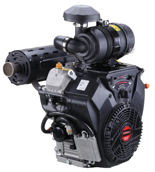 28hp V Twin Cylinder Horizontal Shaft Ohv Gasoline Engine With Electric ...