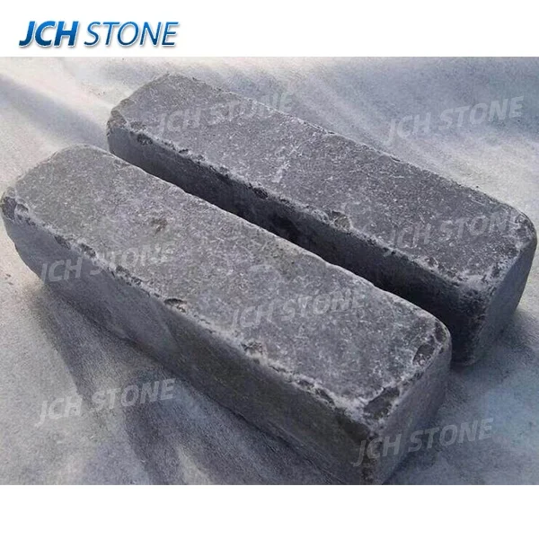 Flamed and Tumbled China Blue Stone Bricks Paver Limestone Curb Stone ...