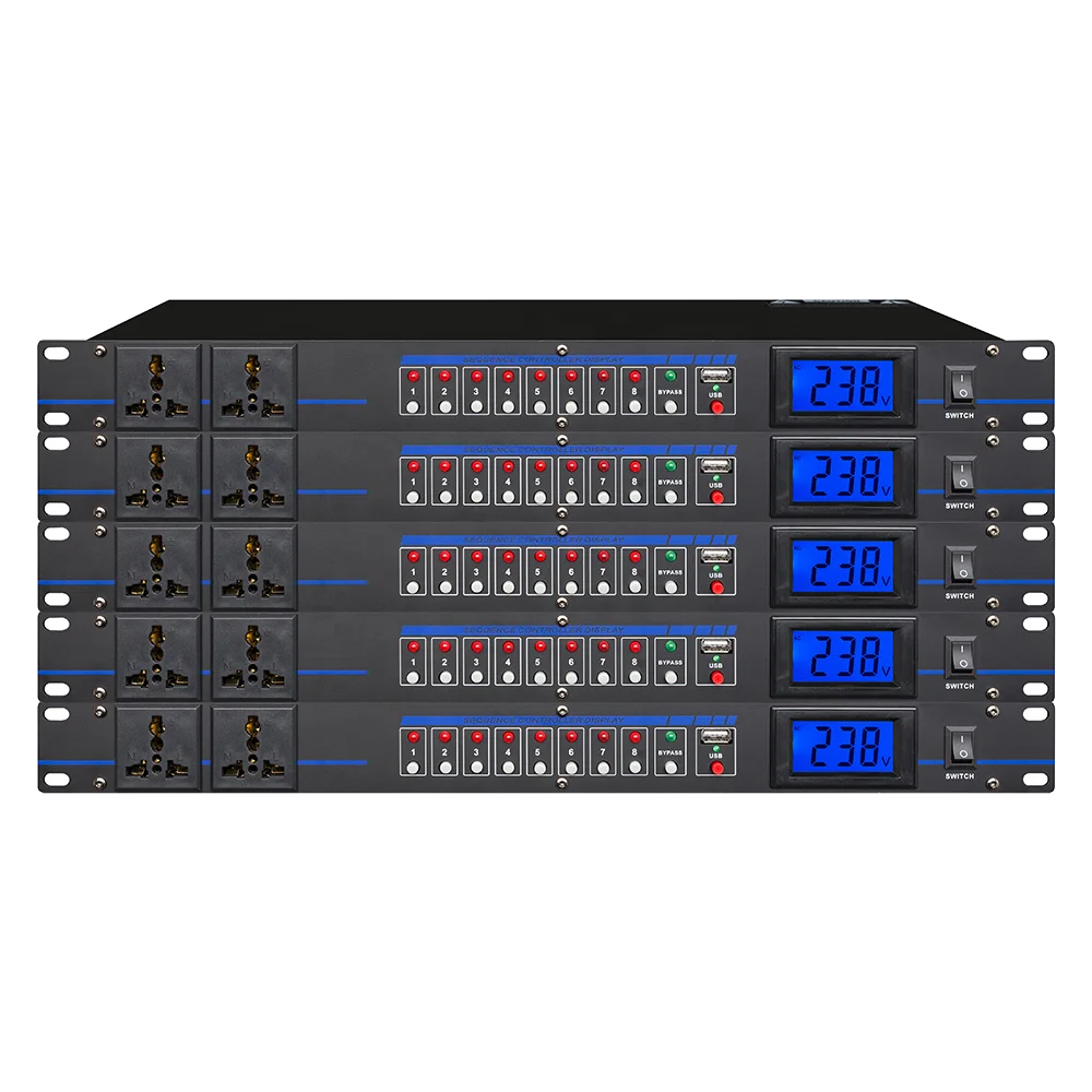 10 Outlets Audio Power Sequence Controller Timing Device Power ...