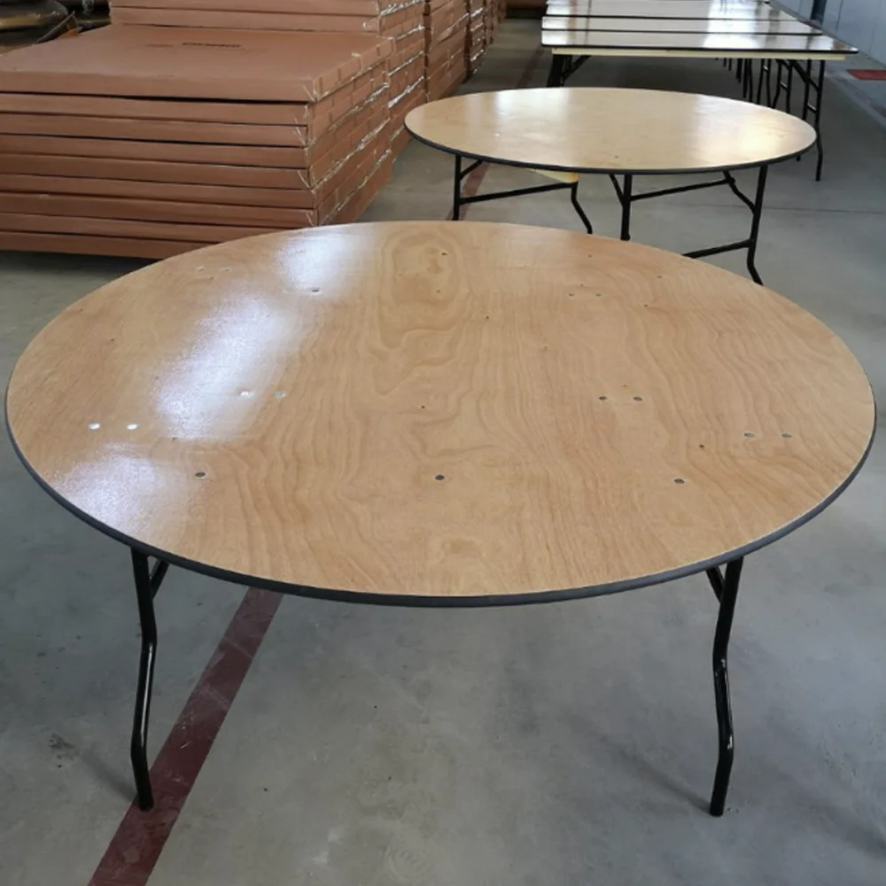 48"60"66"72" Plywood Folding Round Table Bjflamingo Outdoor Wedding ...