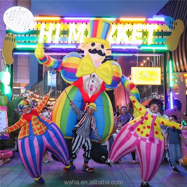 High Quality Inflatable Circus Prop Clown Puppet Inflatable Carnival ...