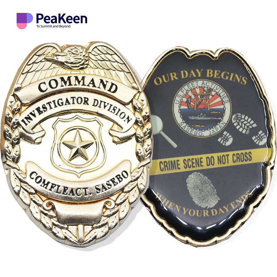 Wholesale Event Security Forces Badges Metal Blank Custom Insignias De ...