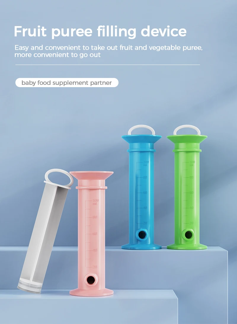 Portable Carry Outside Syringe Type Squeeze Baby Vegetables Fruit ...