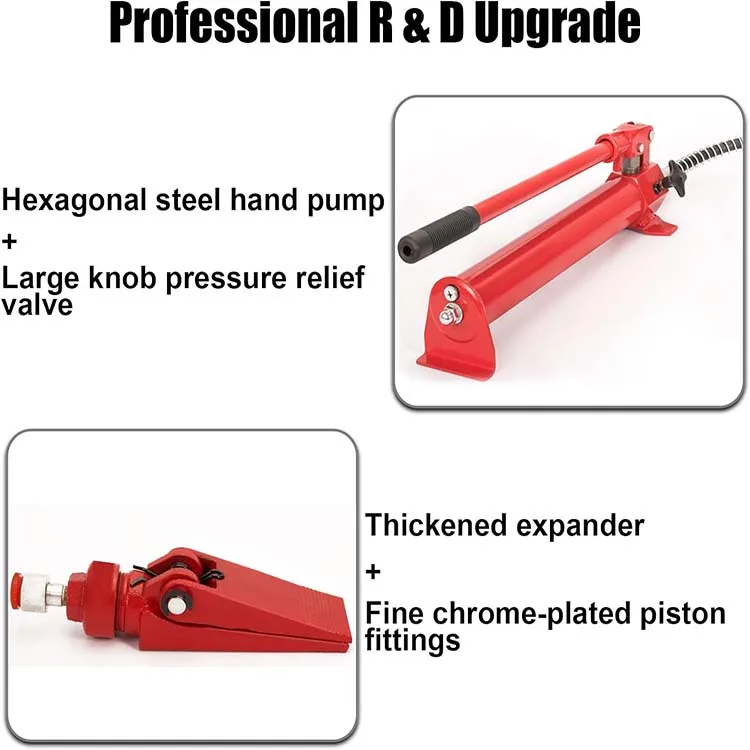 10 Ton Hydraulic Cylinder Ram Jack Body Frame Repair Kit - Steel Car ...