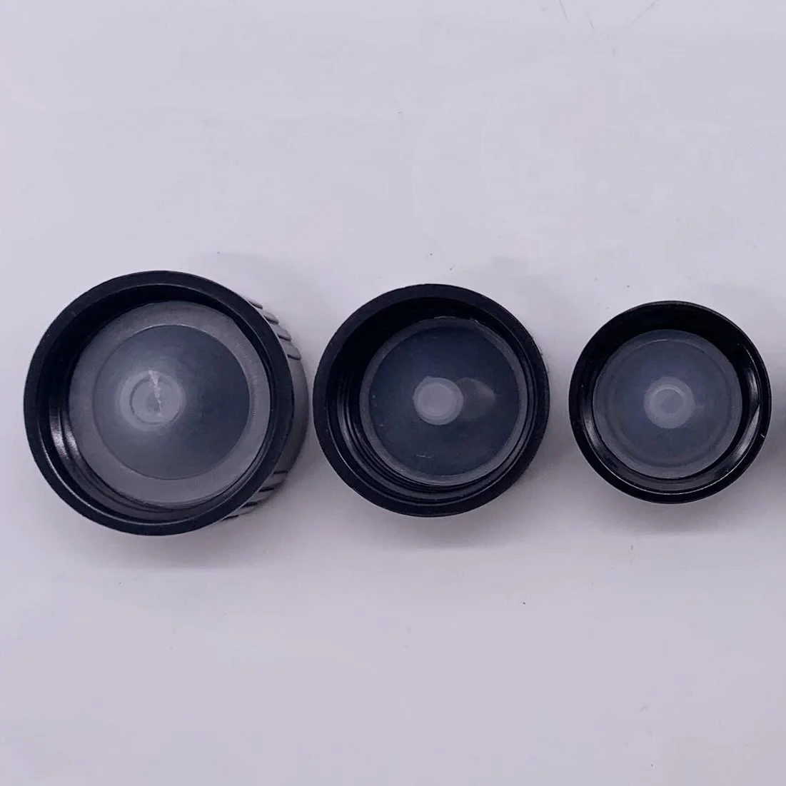 Black Poly Cone Plastic Cap Bakelite Screw Cap With Polycon Liner For ...