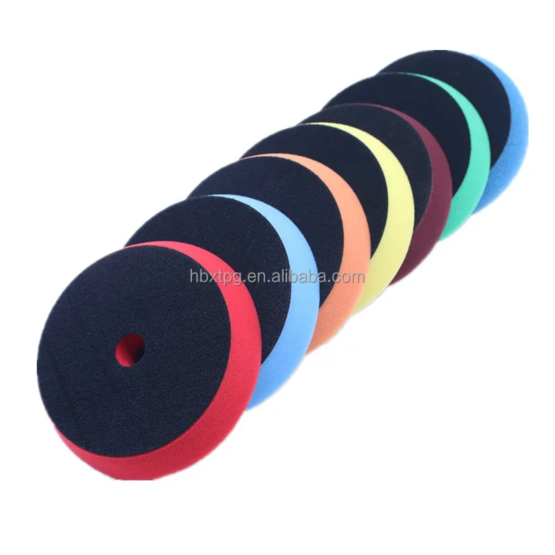 Auto Mobile Detailing Hard Sponge Buffing Pad Bevel Type Maroon Color ...