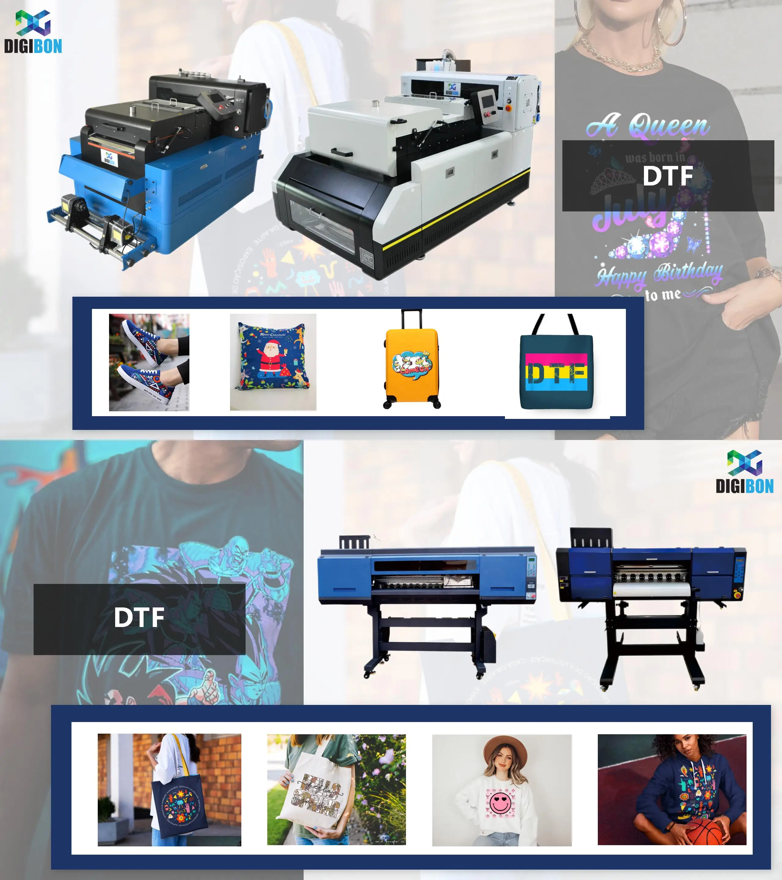 DIGIBON DTF Inkjet Printer Set - Efficient T-Shirt Printing