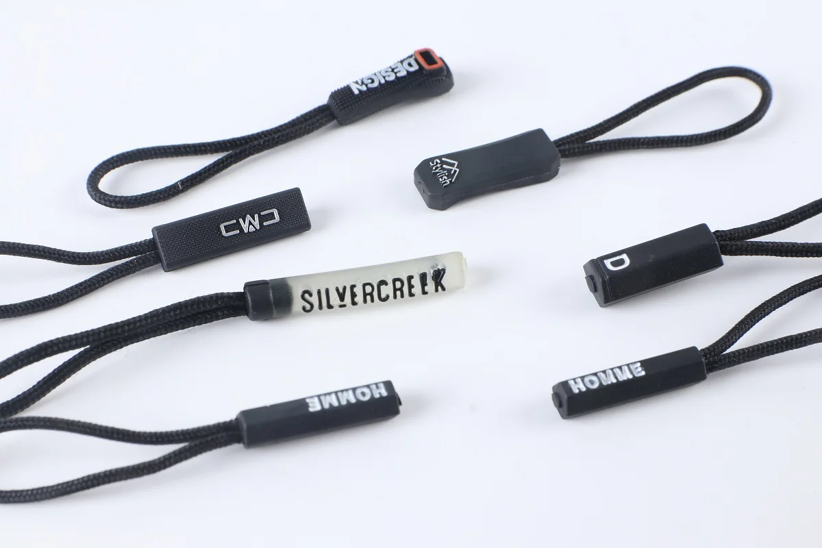 2025 New Custom Logo Zipper Puller Rope for Garment Accessory