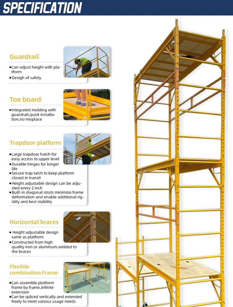 Modern Design Aluminum & Iron Light Baker Scaffold Ladder Frame ...