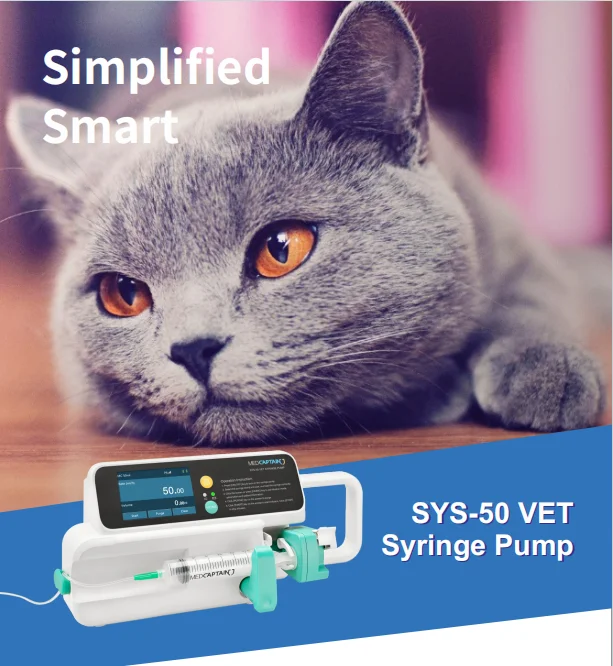 Medcaptain SYS-50 Vet Portable Auto-Injector Syringe Pump for Cats ...