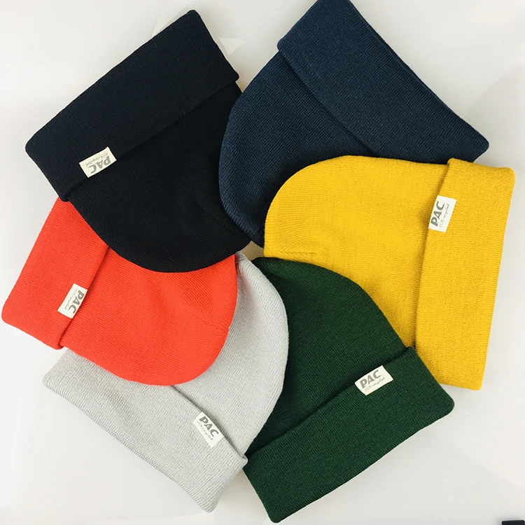 Fashion Toques Customized 3d Embroidery Logo Beanie Seamless Winter Hat ...