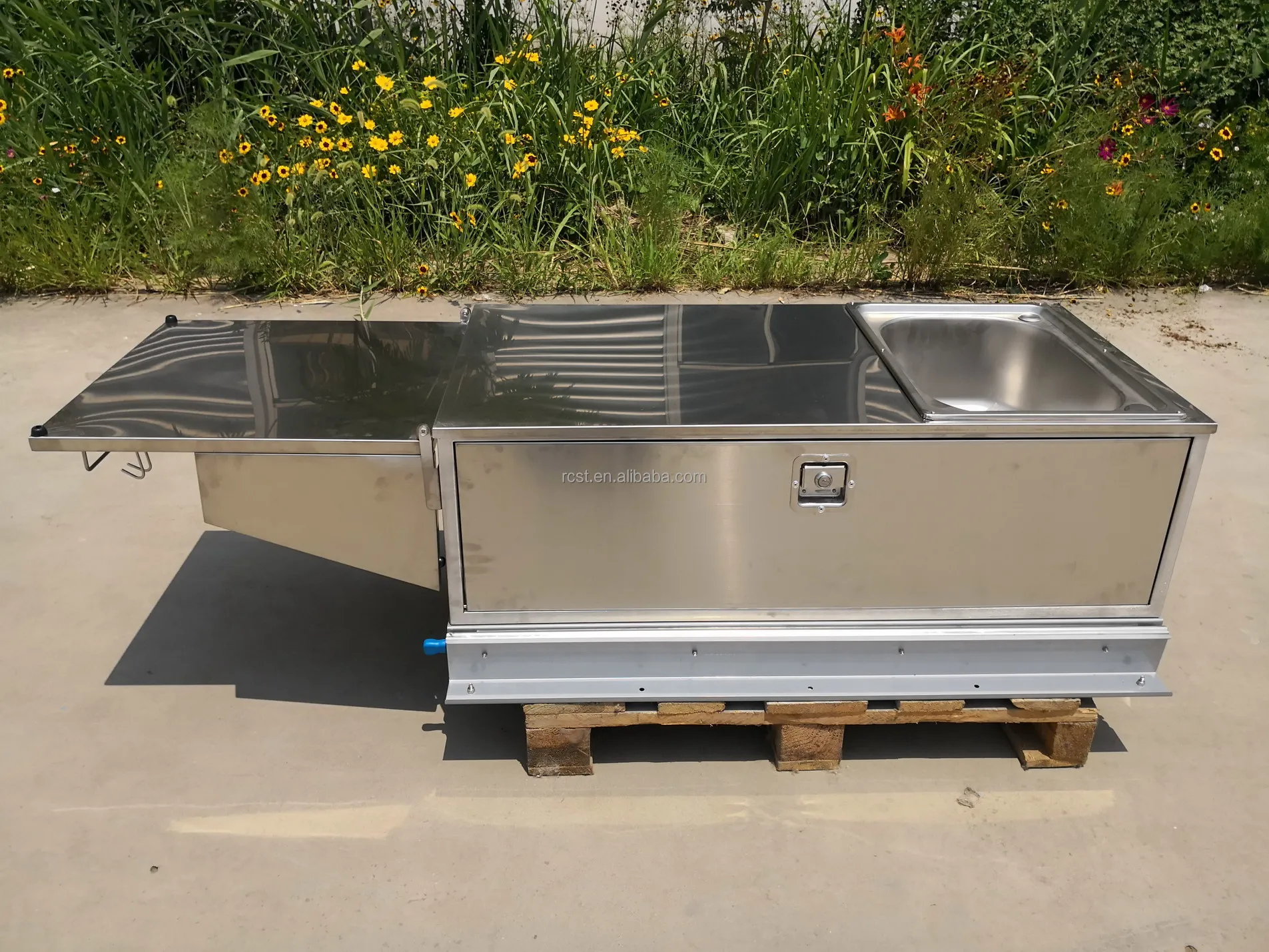 Stainless Steel Caravan Slide Out Kitchen Sink Bench Camper Trailer ...