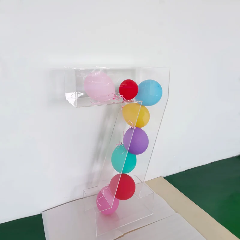 Large Clear Acrylic Fillable Numbers Free Standing Numbers Letters ...