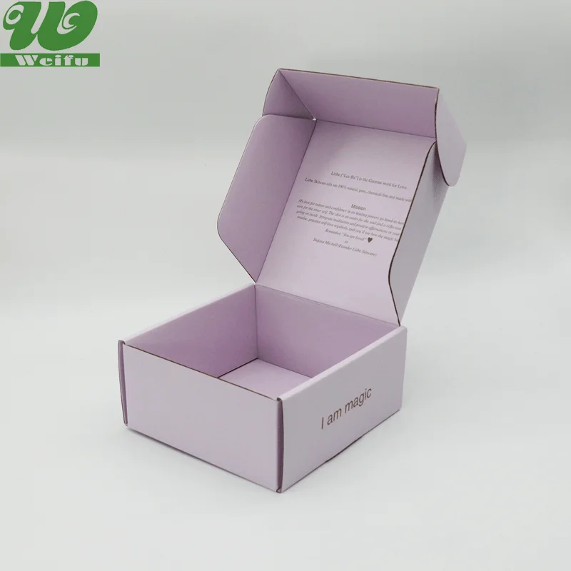 Customized Logo Pink Shipping Boxes For Hoodies Foldable Corrugated ...