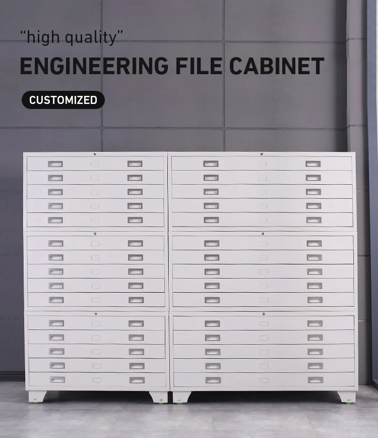 Mobile Rack Storage System Drawings Filing Metal Cabinets A0 Paper Map ...