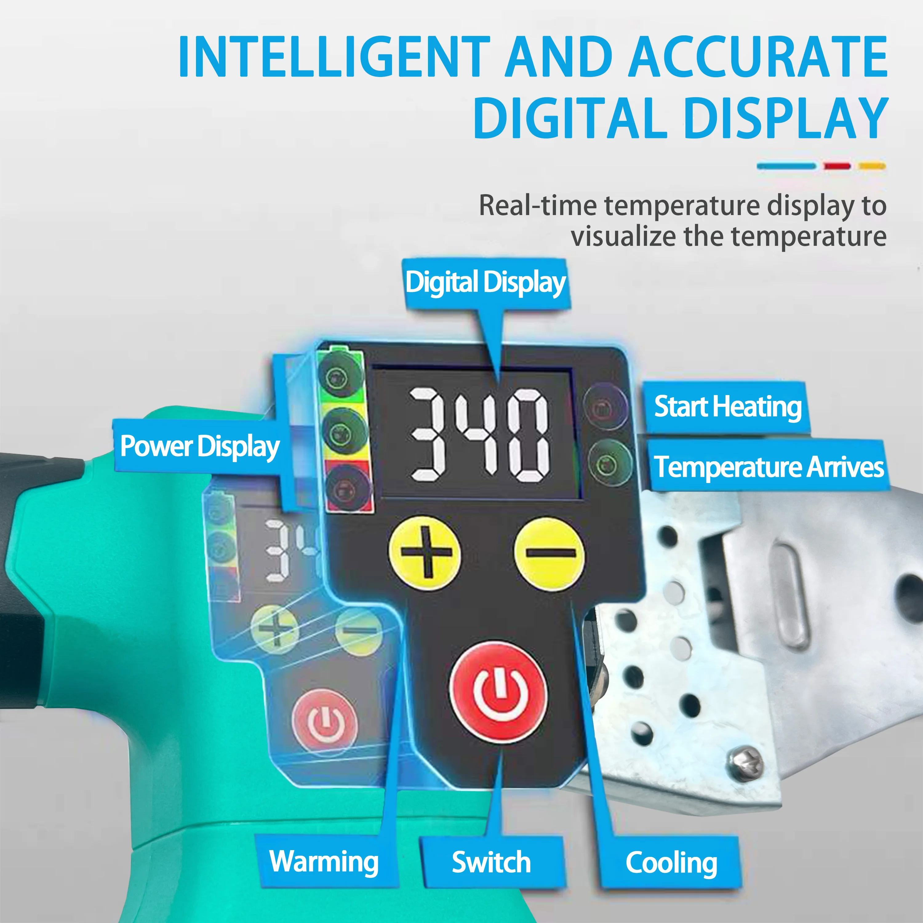 Portable Rechargeable Battery Cordless Electronic Thermostatic Pipe ...