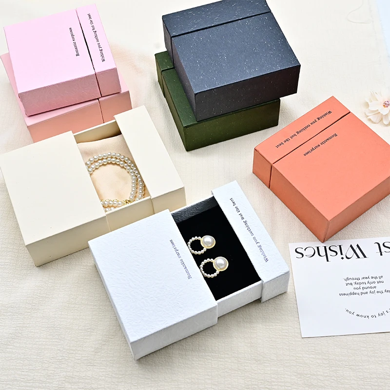 Custom Sliding Drawer Jewelry Box - Elegant Gift Packaging