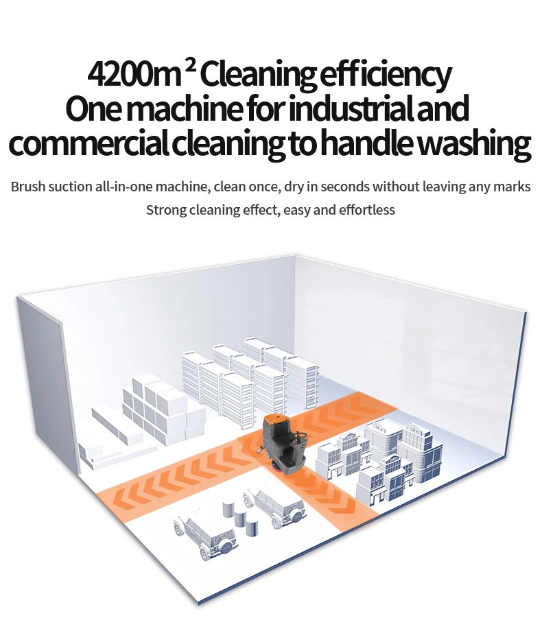 Small Ride on Commercial Floor Scrubber Ceramic Epoxy Marble Pvc ...