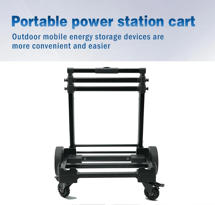 Bearing 70kg Tolley Cart Four Wheel Power Bank Trolley Generator Hand ...