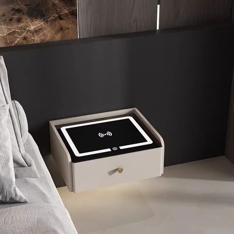 Modern Light Luxury Smart Bedside Table Smart Bedside Table Wireless ...