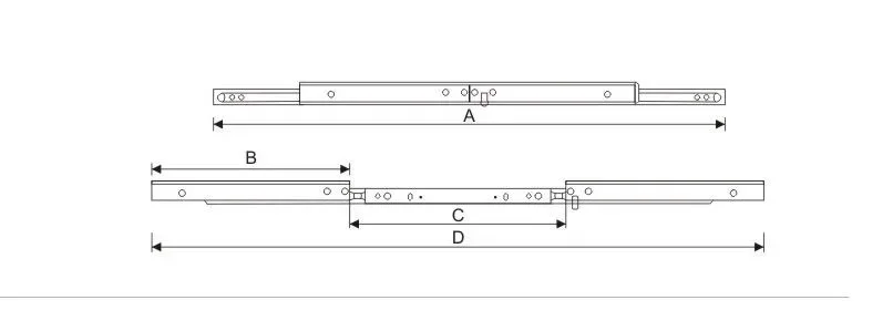 Hot Sell Heavy-duty Synchronous Ball Bearing Telescopic Table Slide ...