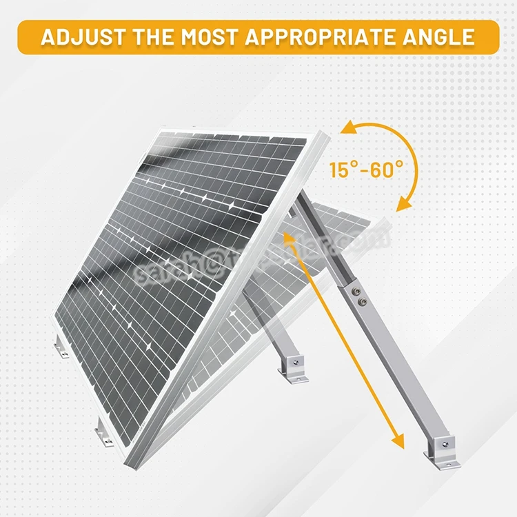 Aluminum Adjustable Solar Panel Mounting Brackets Front And Rear Leg Solar Mount - Buy ...