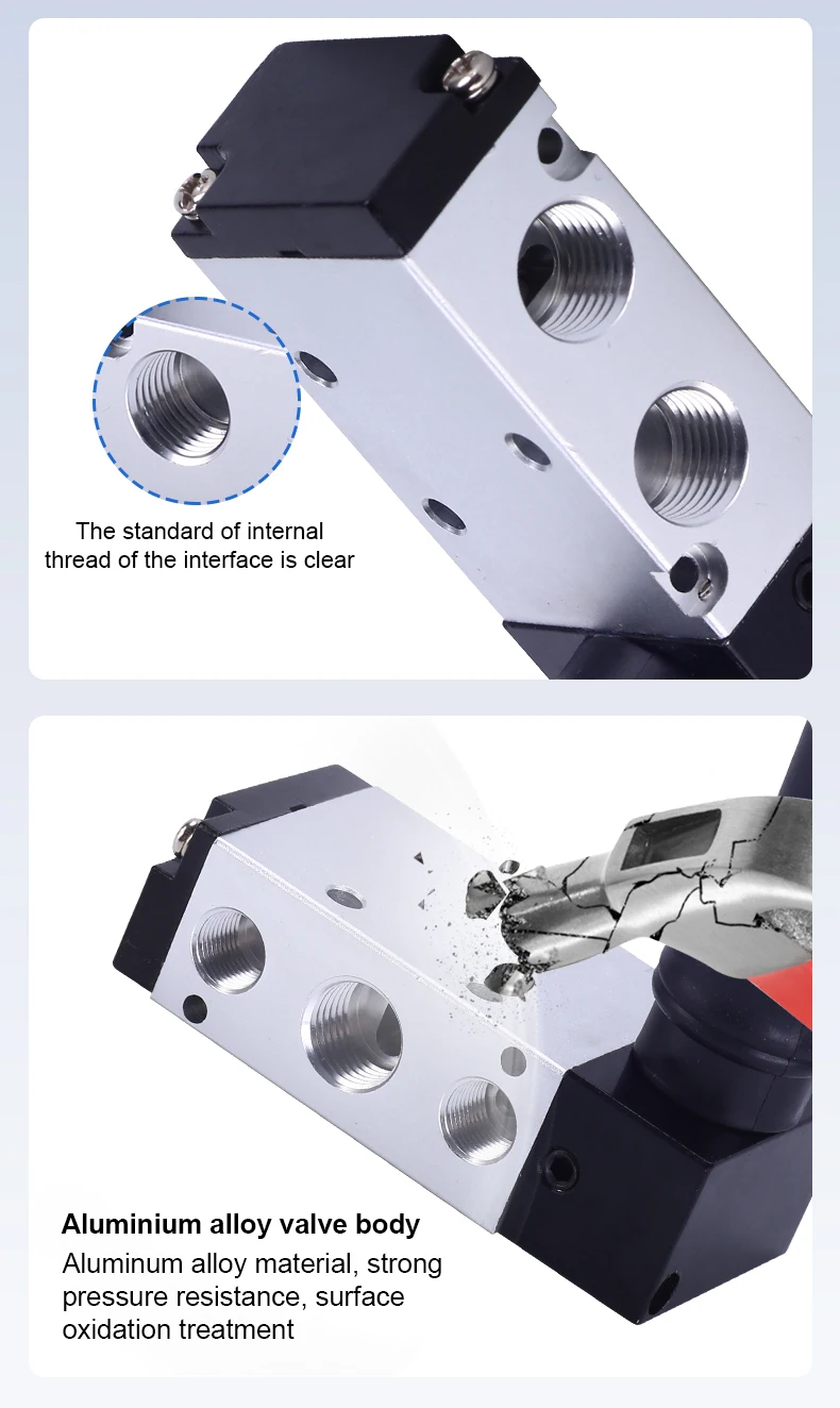4h Series Two-position Five-port Manual Valve 4h210-08hand Valve Pneumatic Control Valve - Buy ...