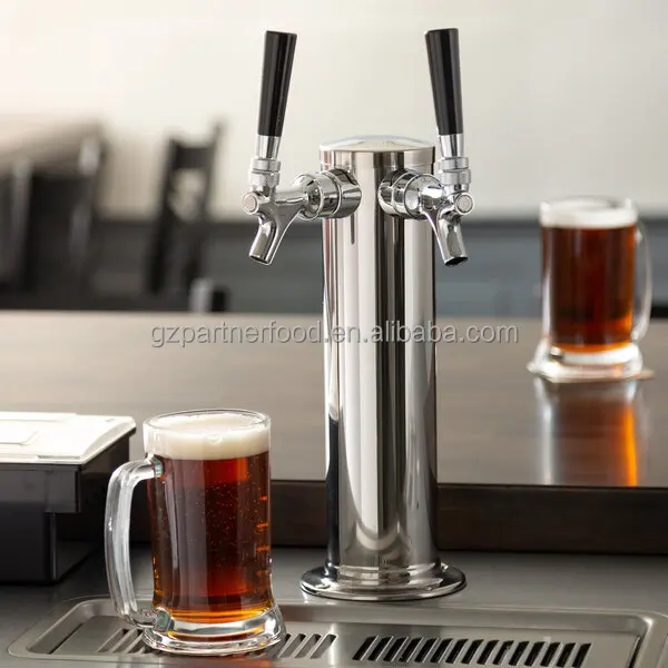 Stainless Steel Single Double Triple Tap Beer Tower Drink Dispenser ...