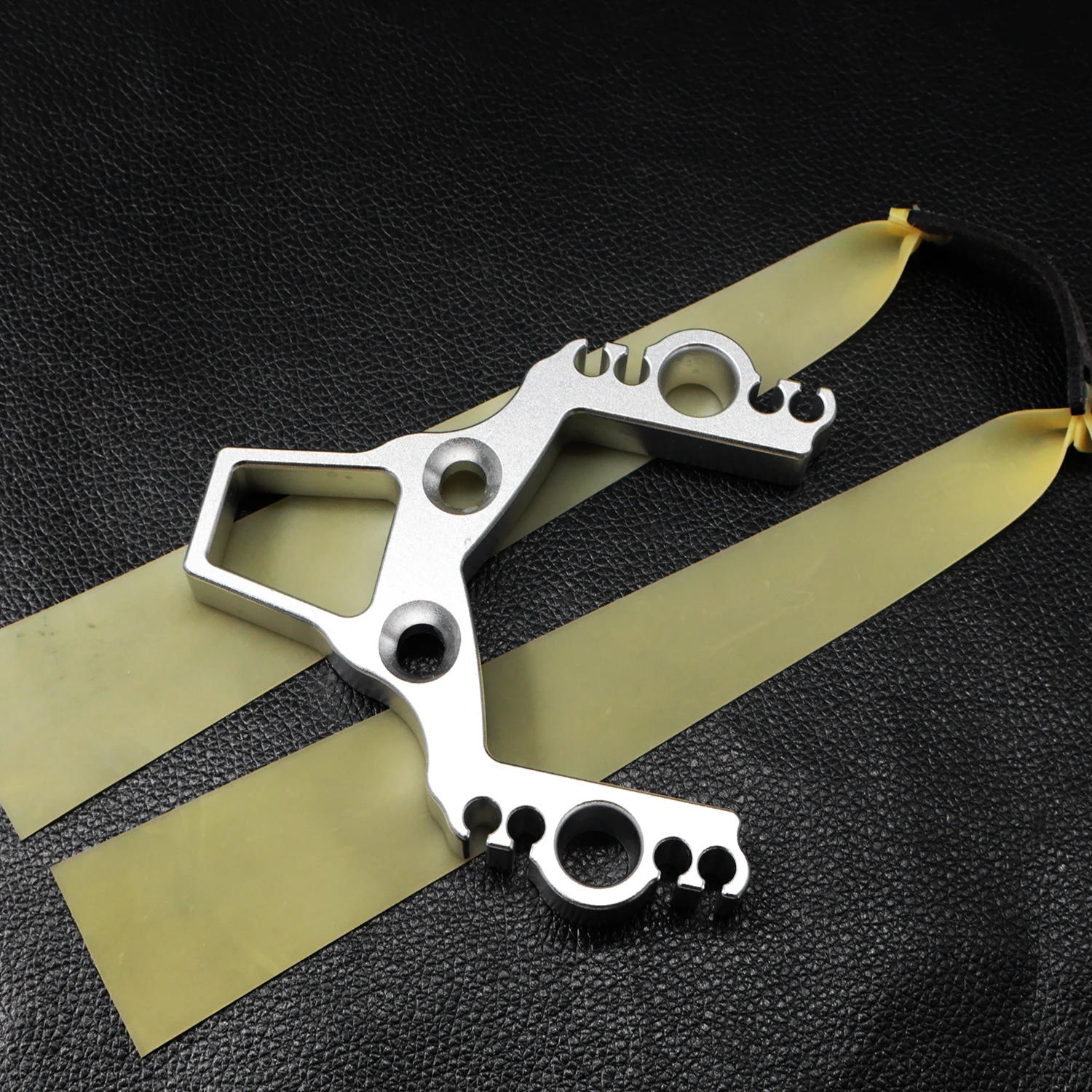 Aluminum Alloy Slingshot Head and Elastic Rubber Band Combination for ...