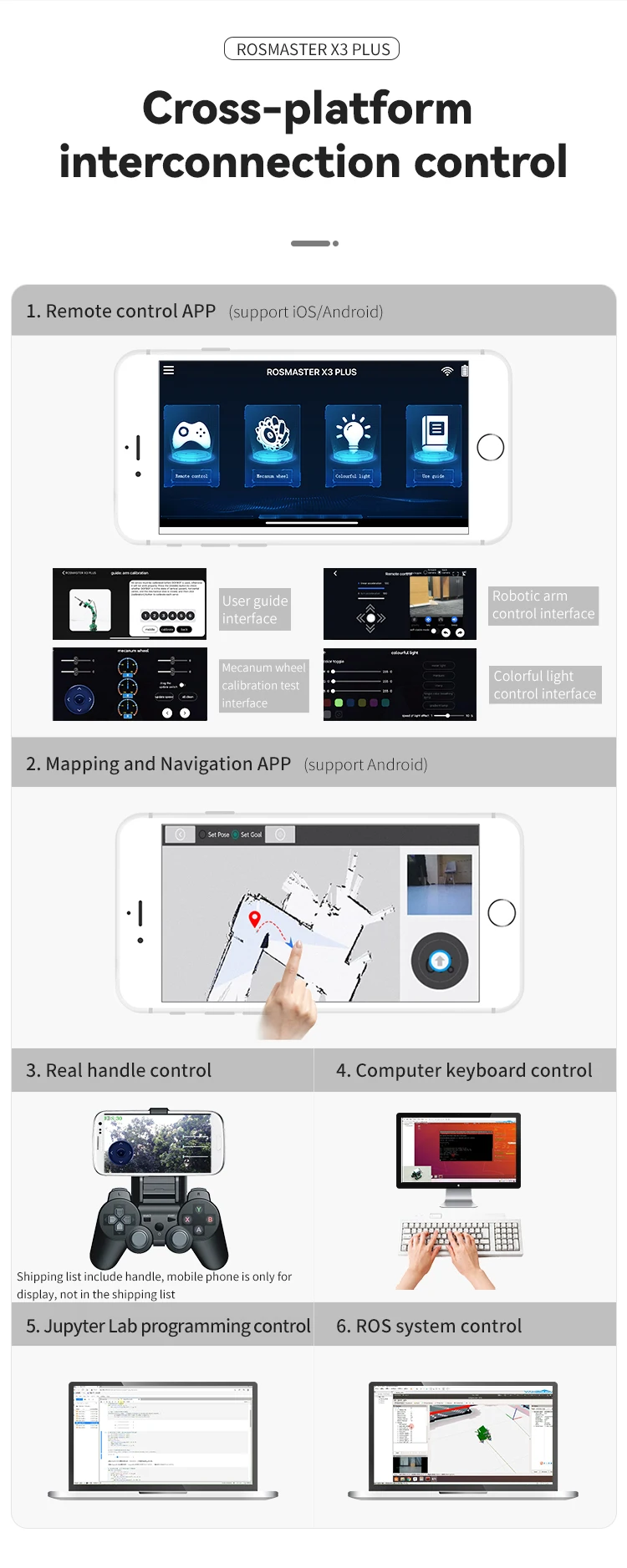 6dof Robotic Arm X3 Plus Robot With 520 High-power Motor Designed For ...
