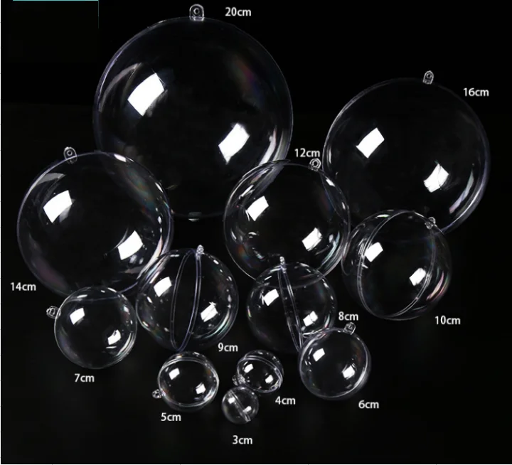 Personalized Christmas Hollow Balls Ornaments Decorative Hanging Clear ...