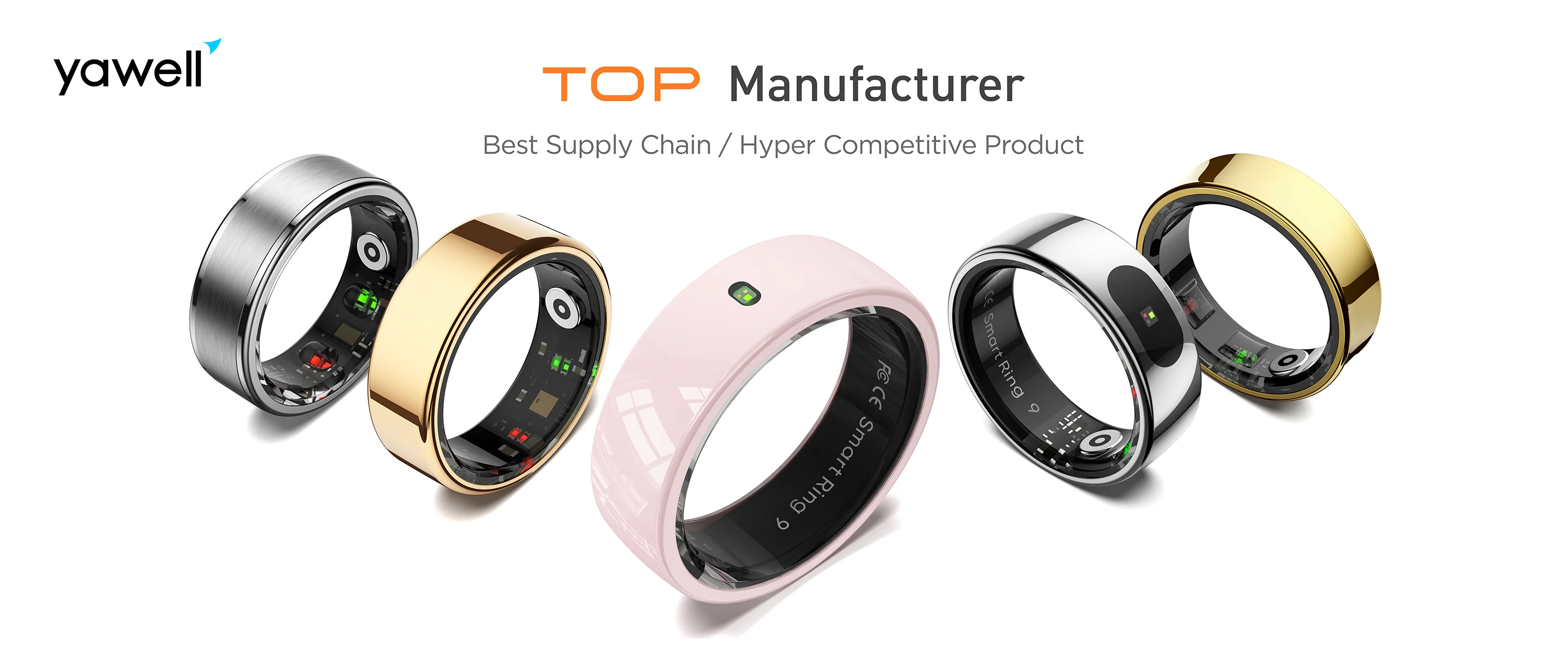 Yawell New 2025 Smart Rings Smart Finger Ring R11 Smart Ring Compatible ...