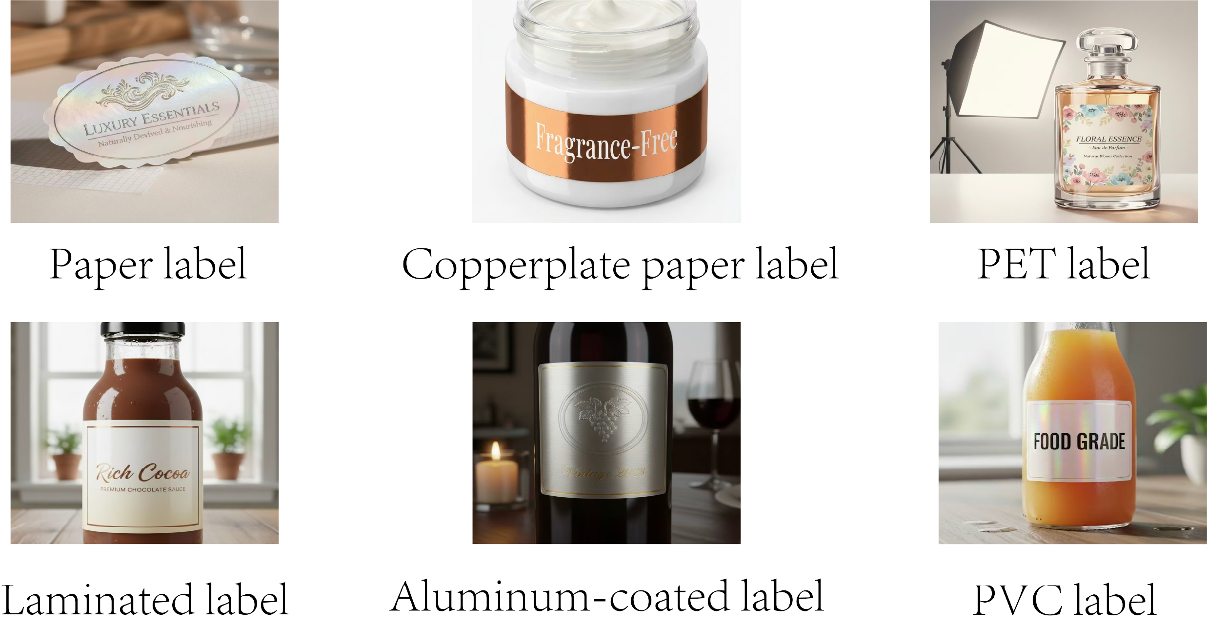 Custom Luxury Perfume Bottle Label Sticker Waterproof Adhesive Epoxy ...