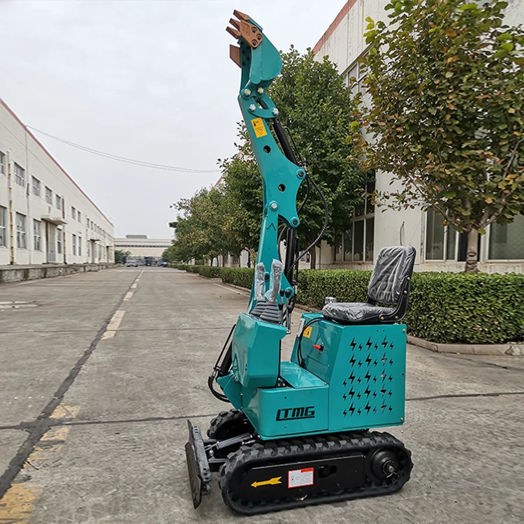 Electric Mini Excavator 0.8ton 1ton Lithium Battery Crawler Excavator ...