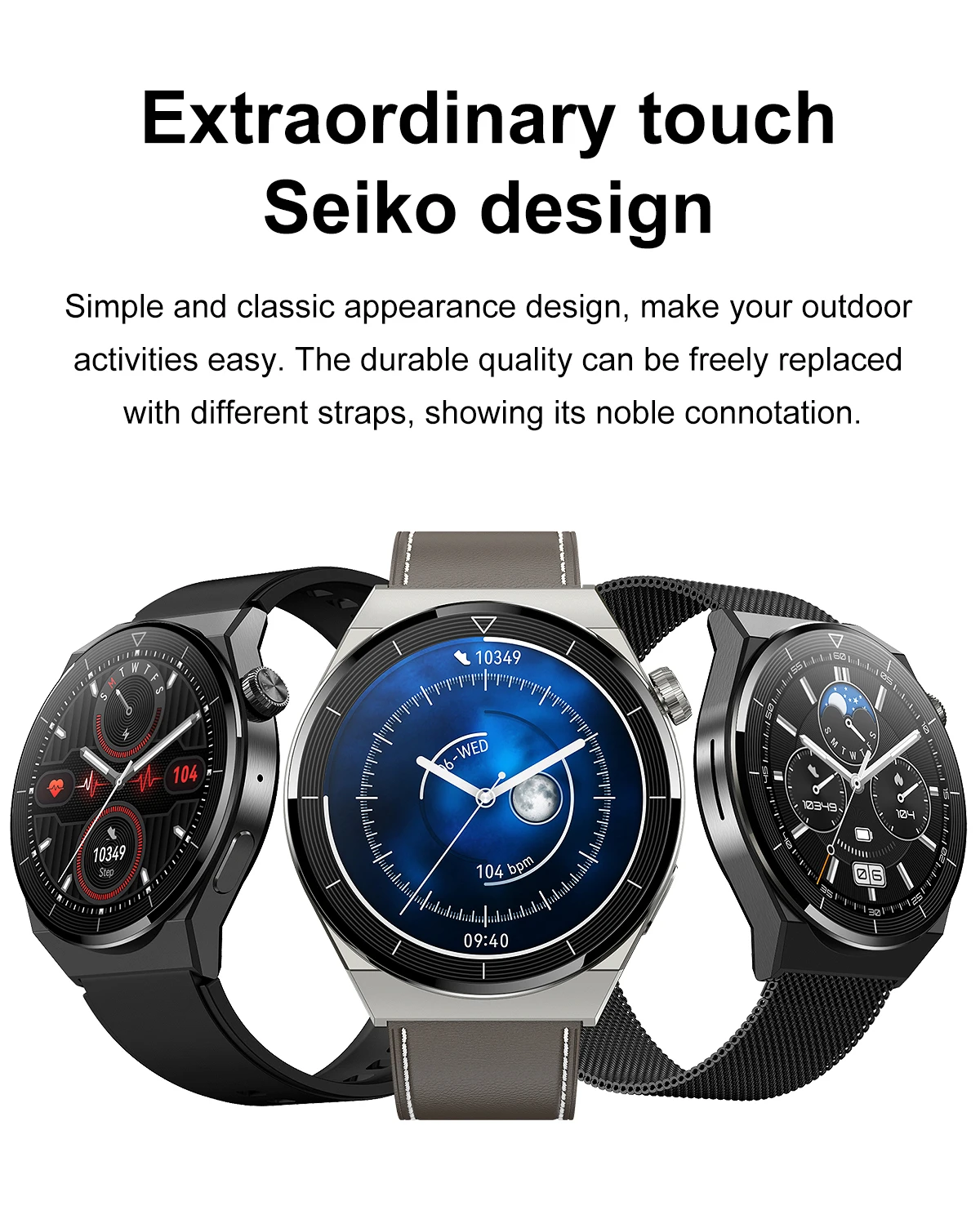 GT3 Pro Smart Watch - IP68 Waterproof Fitness Tracker