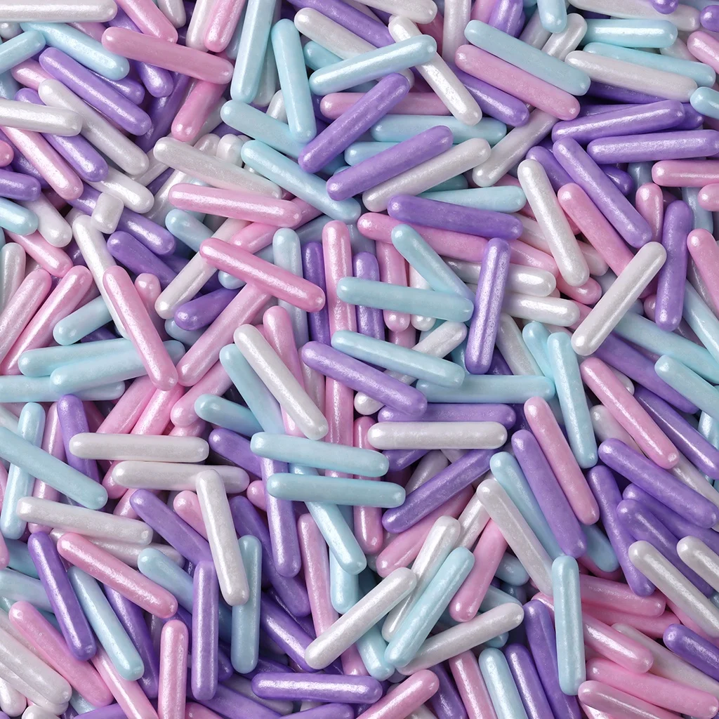 Multicolour Surface Matte Rods Sprinkles Edible Cake Decoration - Buy ...