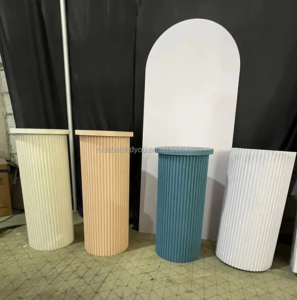 Wedding Decoration White Metal Flower Stand Set Par