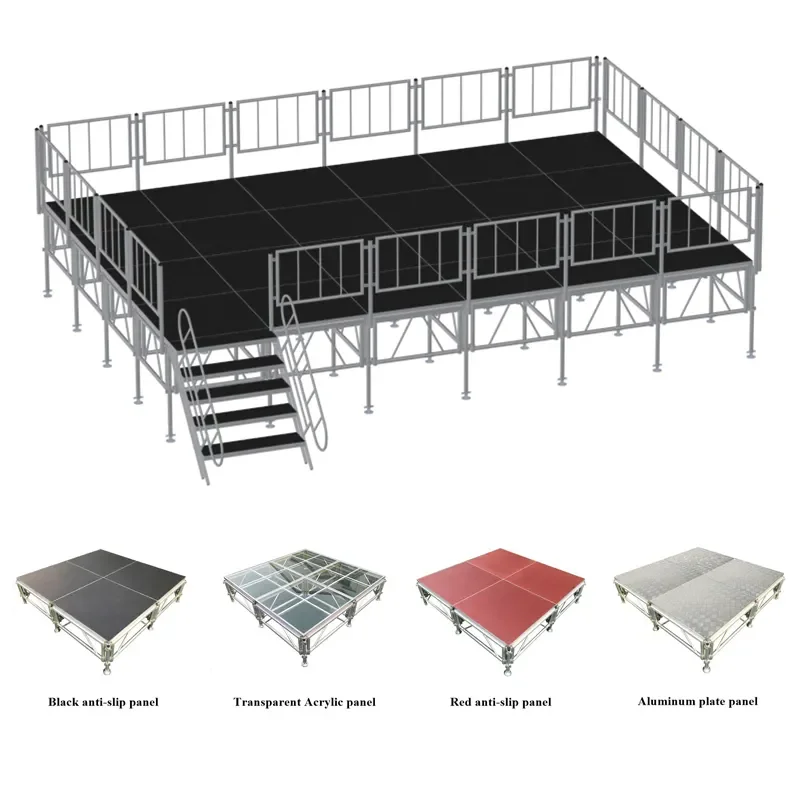 Aluminum Portable Stage Platforms - Adjustable & Durable