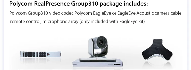 Original New Polycom Group Video Conference System Group310 - Buy 4k ...