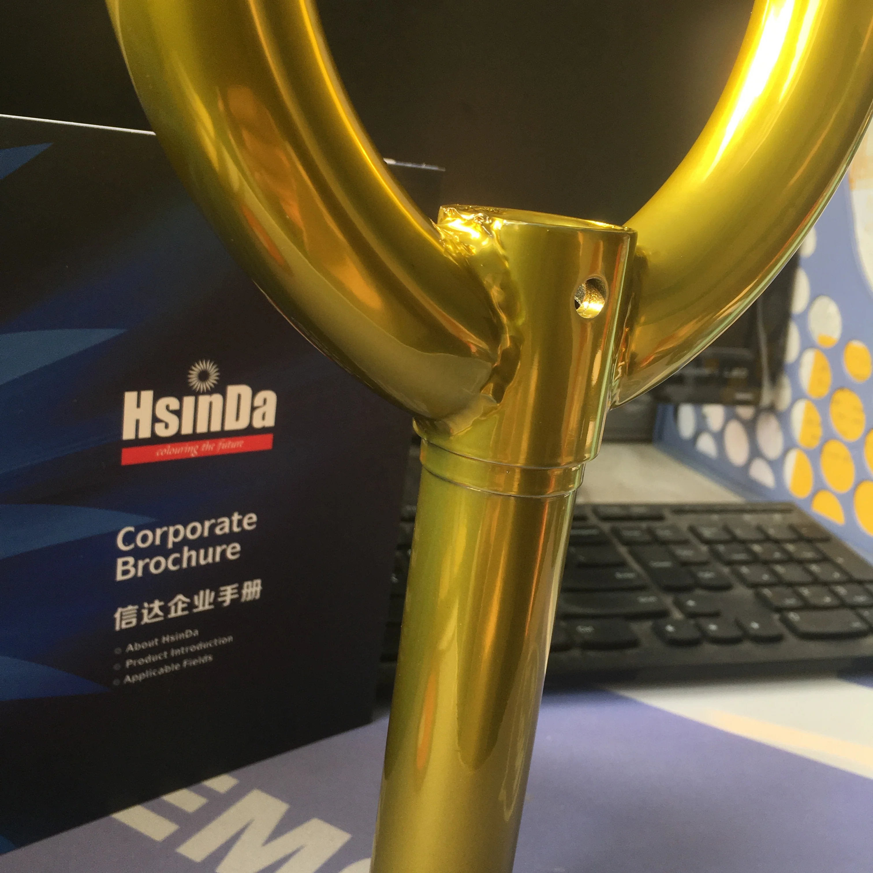 24K Gold Hydro Chrome Super Mirror Powder Coating Paint